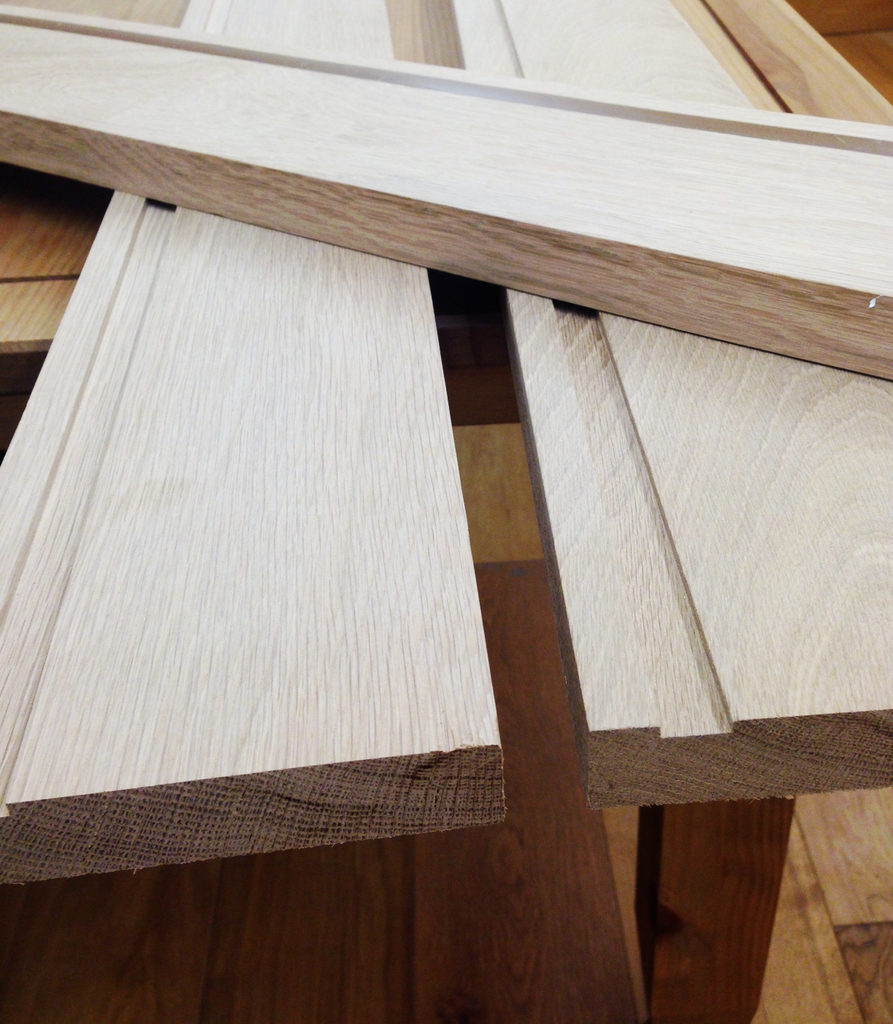 Solid Oak Fire Door Casing Set - Double Door (includes FD30 Intumescen ...